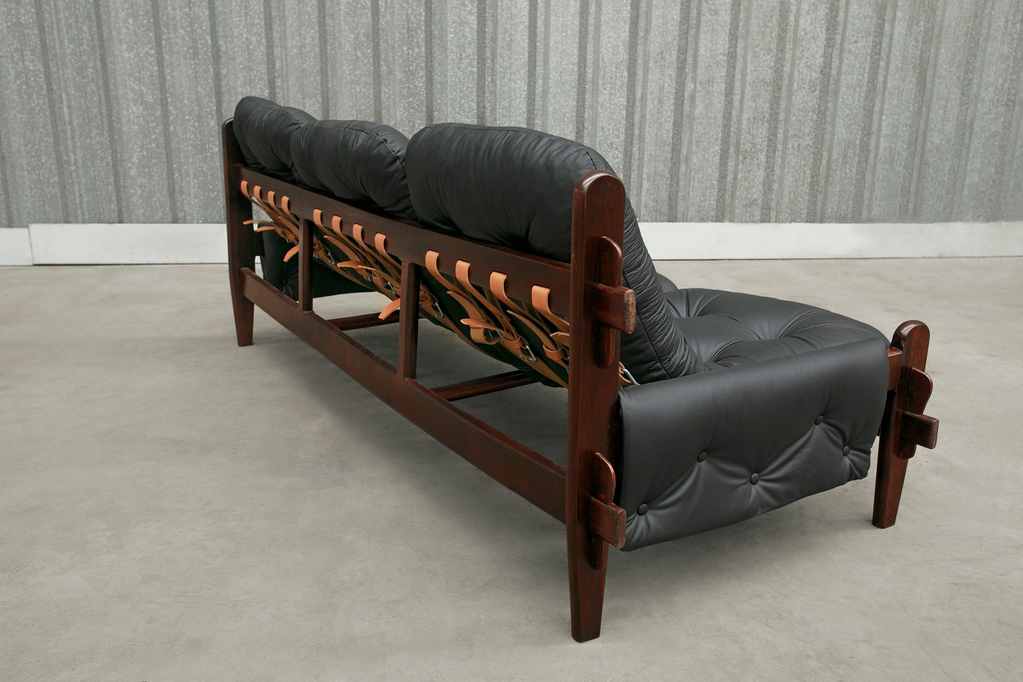 Leather Sofa in Rosewood Leather Jean Gillon 1970s Lot 39 Found Collectibles